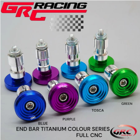 Titanium Color Full CNC Titanium Color End Bar Universal | Shopee ...