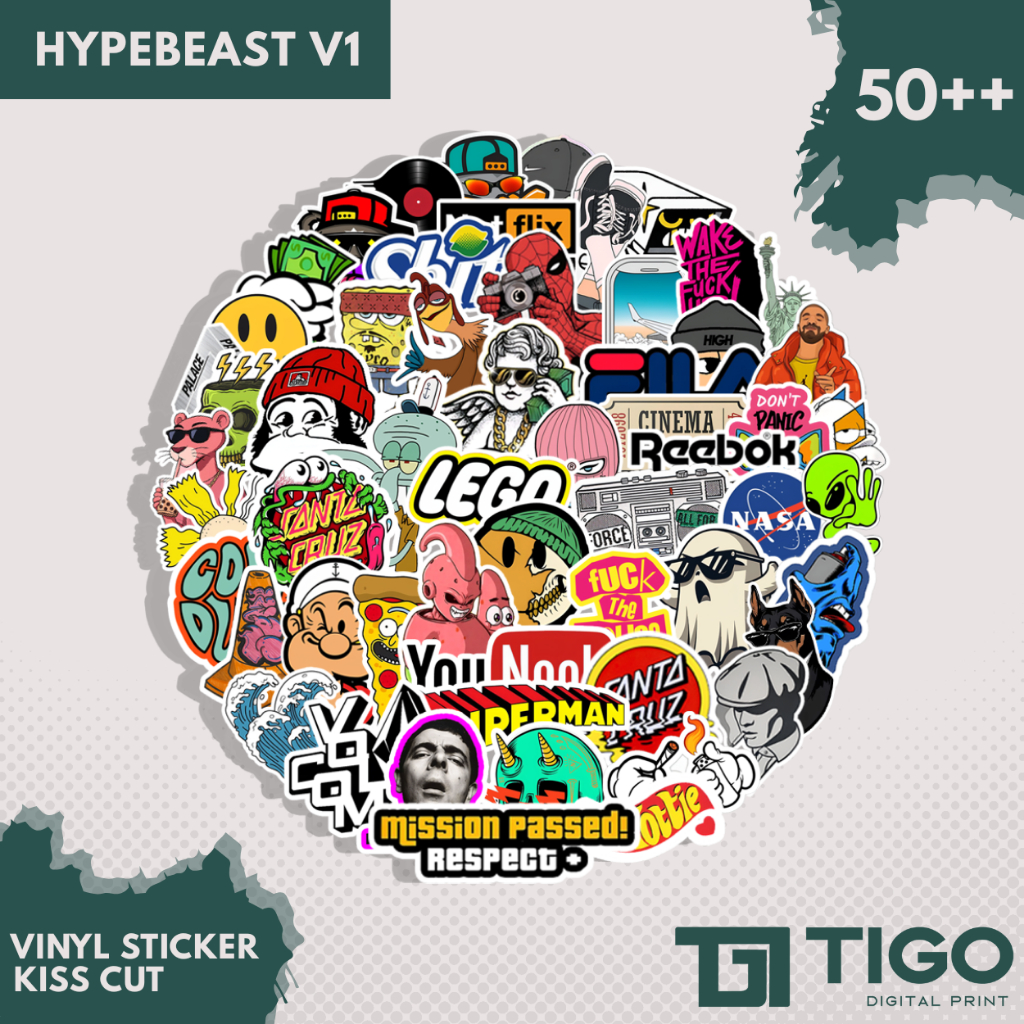 HP Sticker Pack Hypebeast v1. Supreme Travis Scott GTA Netflix Nike ...