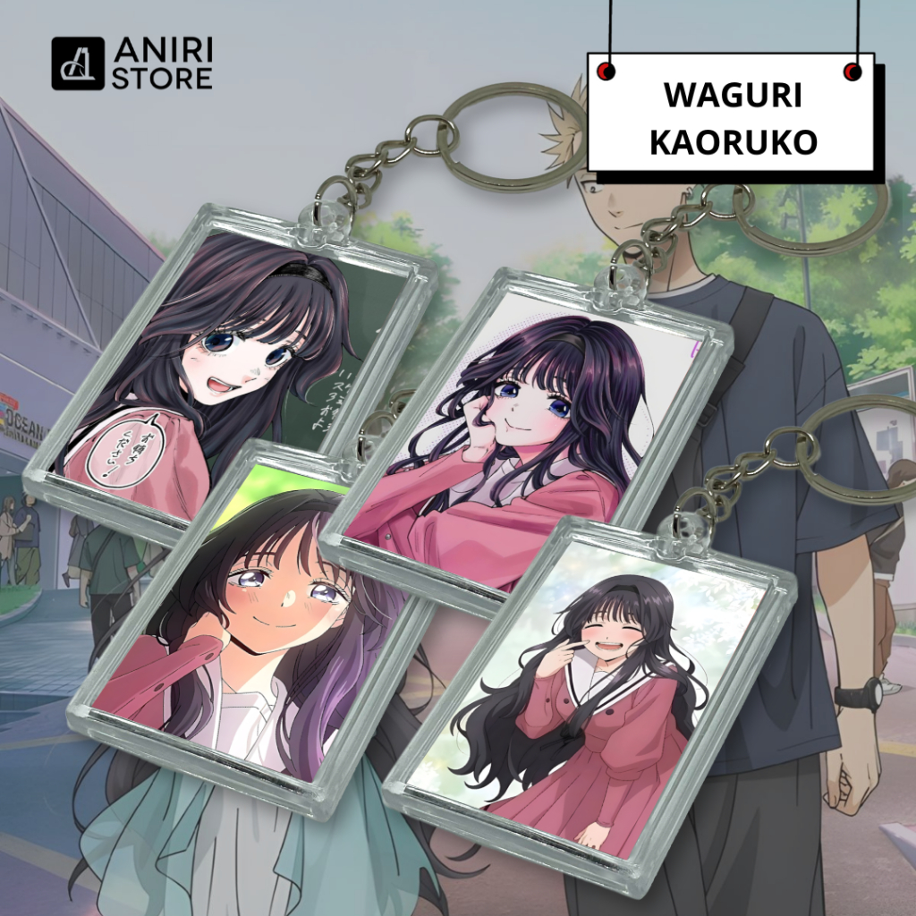 GANTUNGAN Anime Keychain Waguri Kaoruko & Polaroid Waguri Kaoruko ...