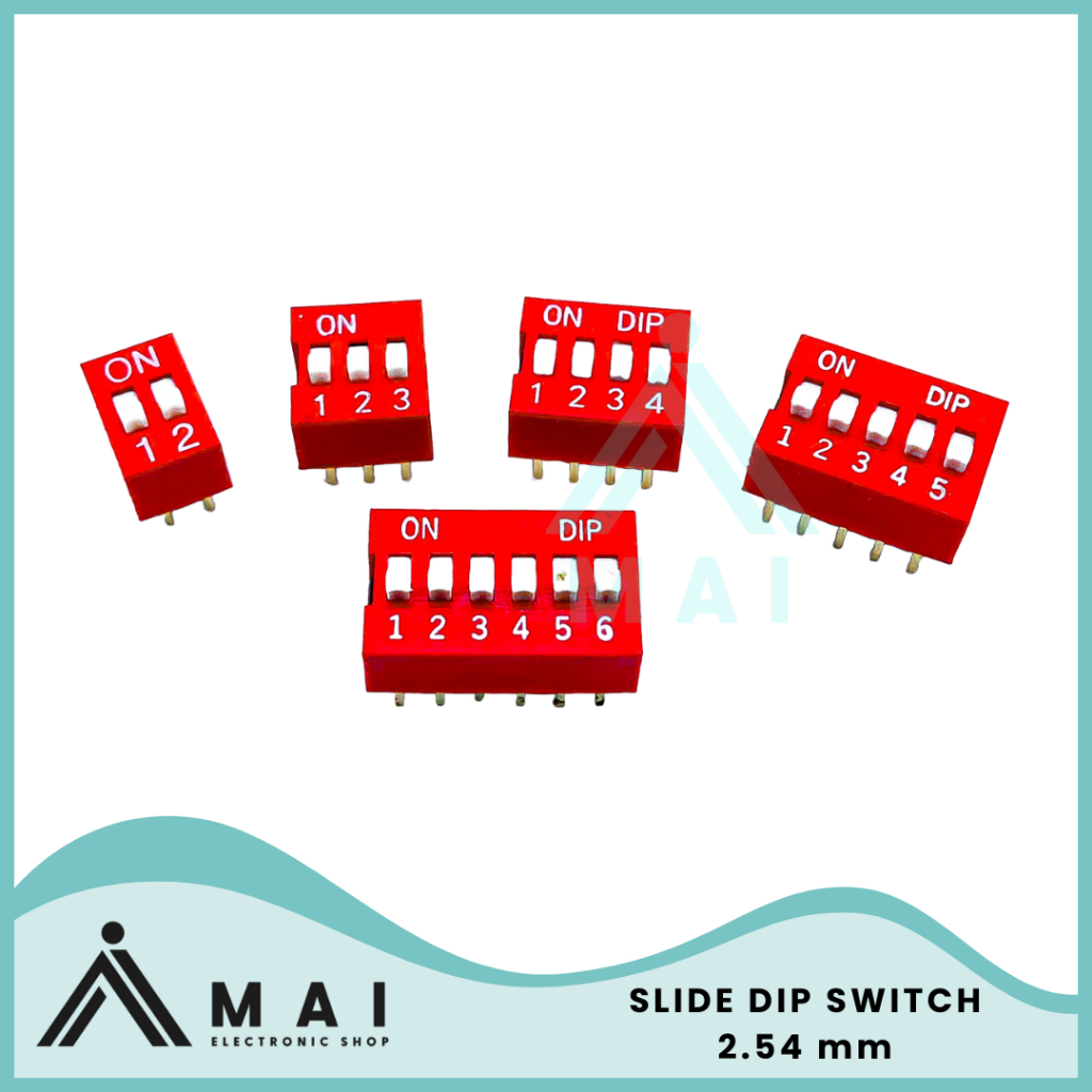 Slide DIP Switch 2.54mm Switch 2pin 3pin 4pin 5pin 6pin | Shopee ...