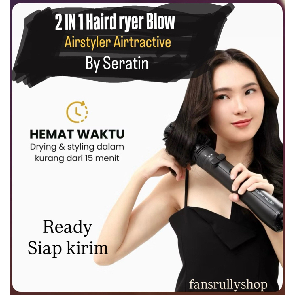 Hair Dryer Airstyler Airtractive By SERATIN - Hair Straightener Comb ...