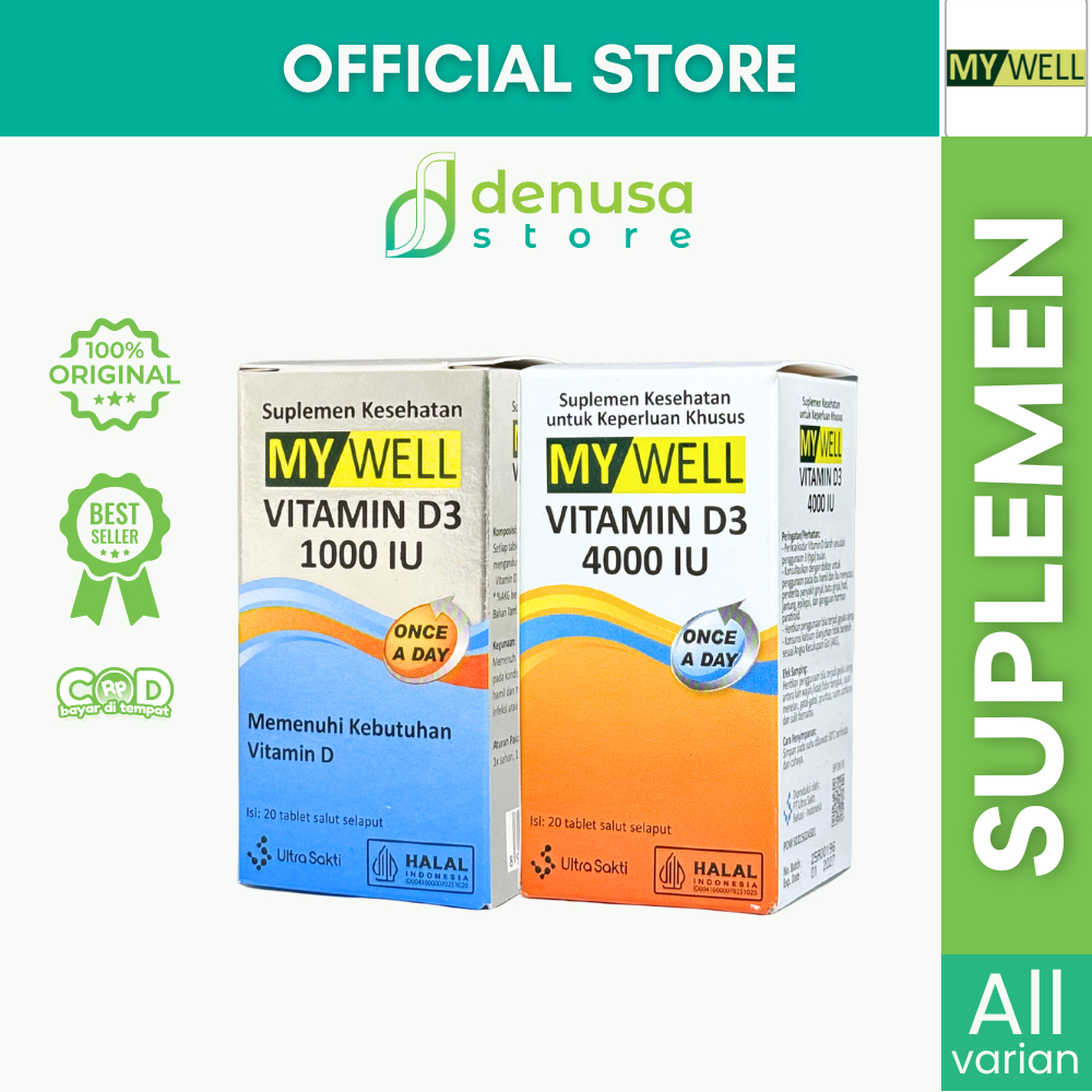 DENUSA - MY WELL Vitamin D3 1000 & 4000 IU | Osteoporosis Autoimmune ...