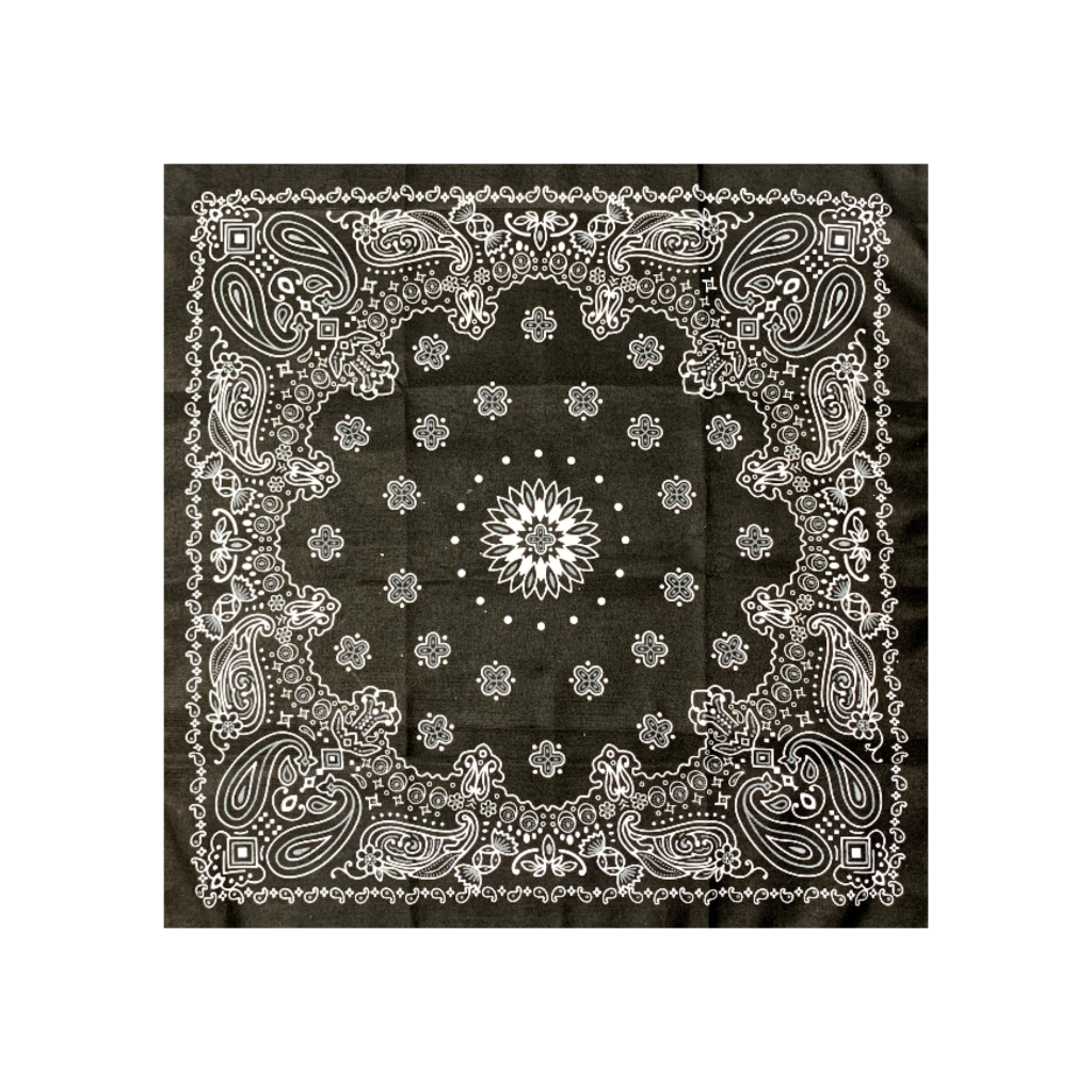 Deepluck Slayer Bandana Black Paisley Pattern - Slayer Scarf Men and ...