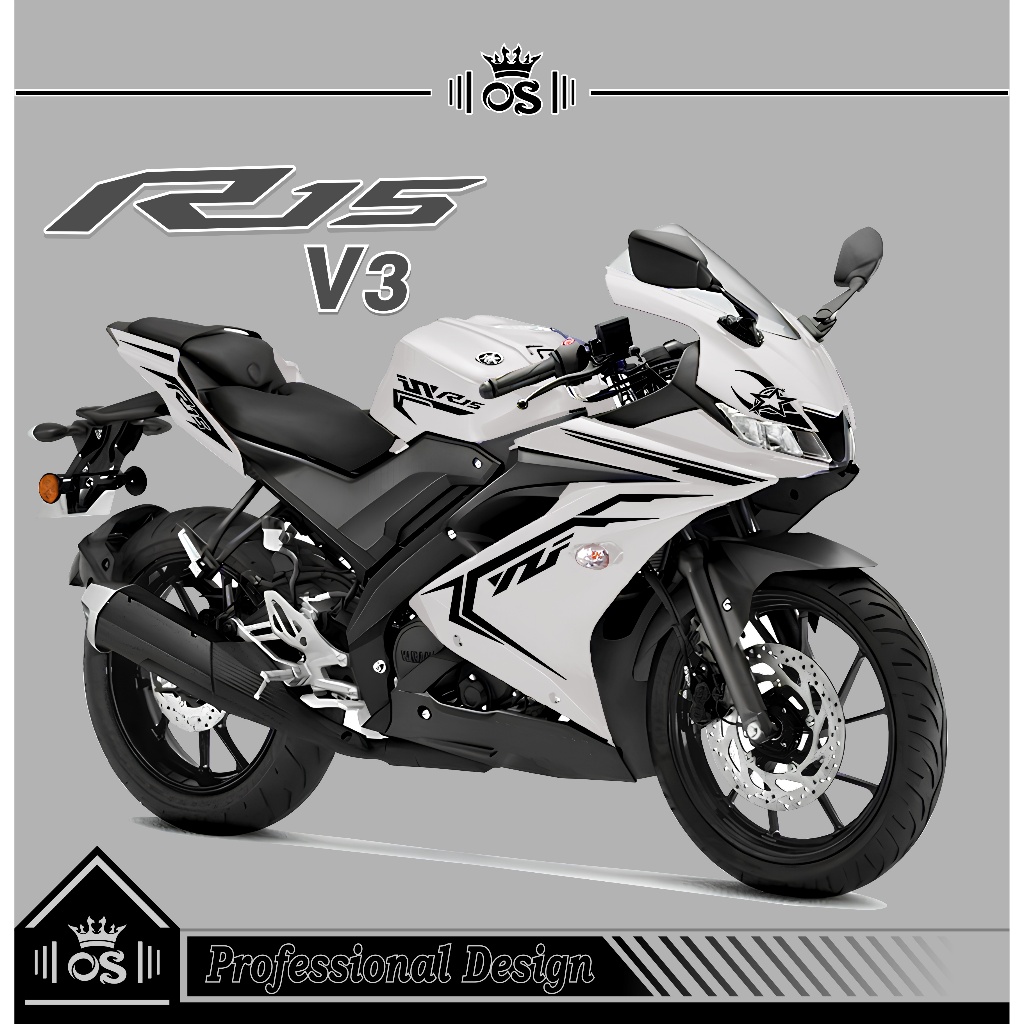 STRIPING R15 V3 / MTF 40 / CUTTING STICKERS / R15 MOTORCYCLE STICKERS ...
