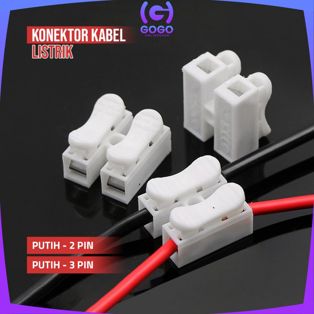 EC GOGO-C1077 2pin Quick Connect Terminal Block Cable / 2 Wire ...