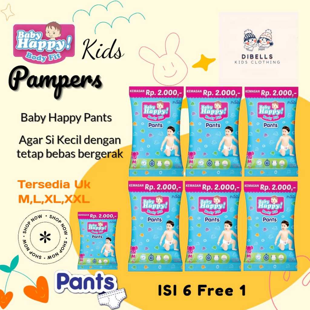 Baby Happy Pants Pampers 1 Pack M / L / XL - Package | Shopee Philippines