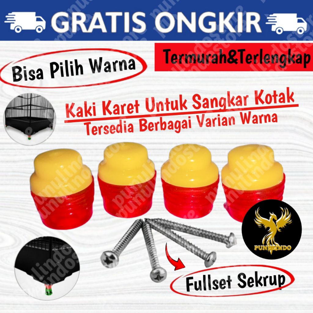 Kosan Box Cage Rubber Feet Contains 4 Fullset Hats | Shopee Philippines