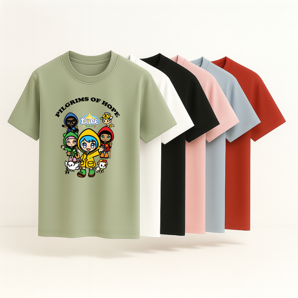 Luce Jubilee Family T-Shirt 2025 Catholic Spiritual Tshirt Pilgrims Of ...