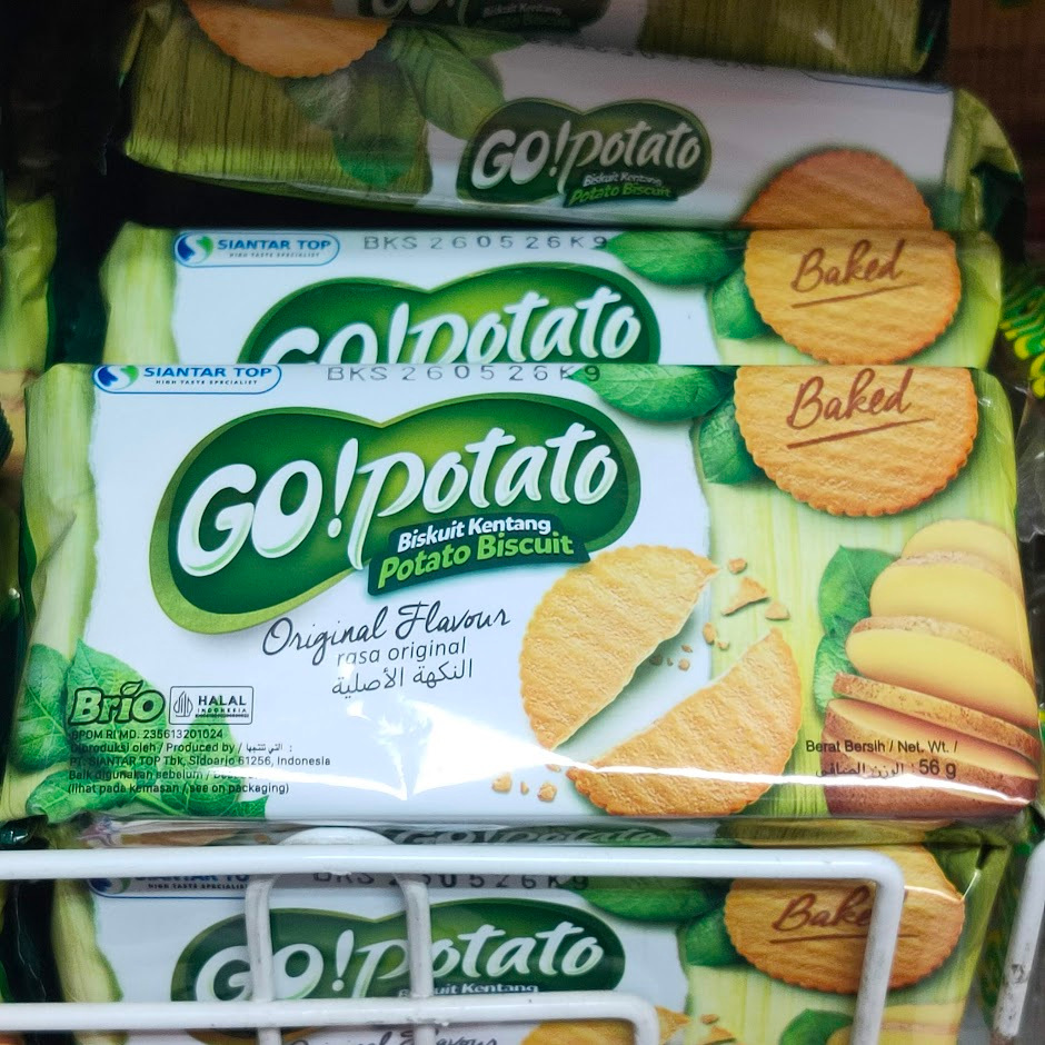 BRIO GO! Potato Potato Biscuits packaged 42/49/56gr Go potato Snack ...
