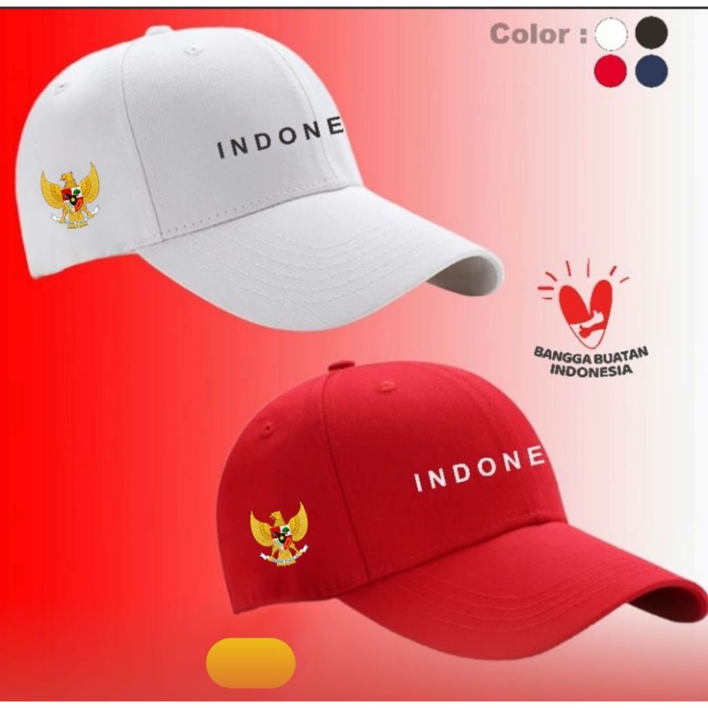 MERAH Latest Garuda Indonesia Baseball Cap for Men and Women Red and ...