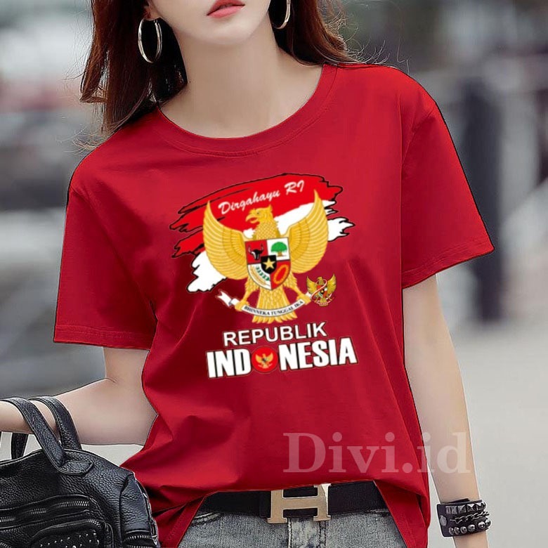 MERAH Kaos Hut Ri 80Th Dirgahayu Women Girls Carnival Shirt August 80Th ...
