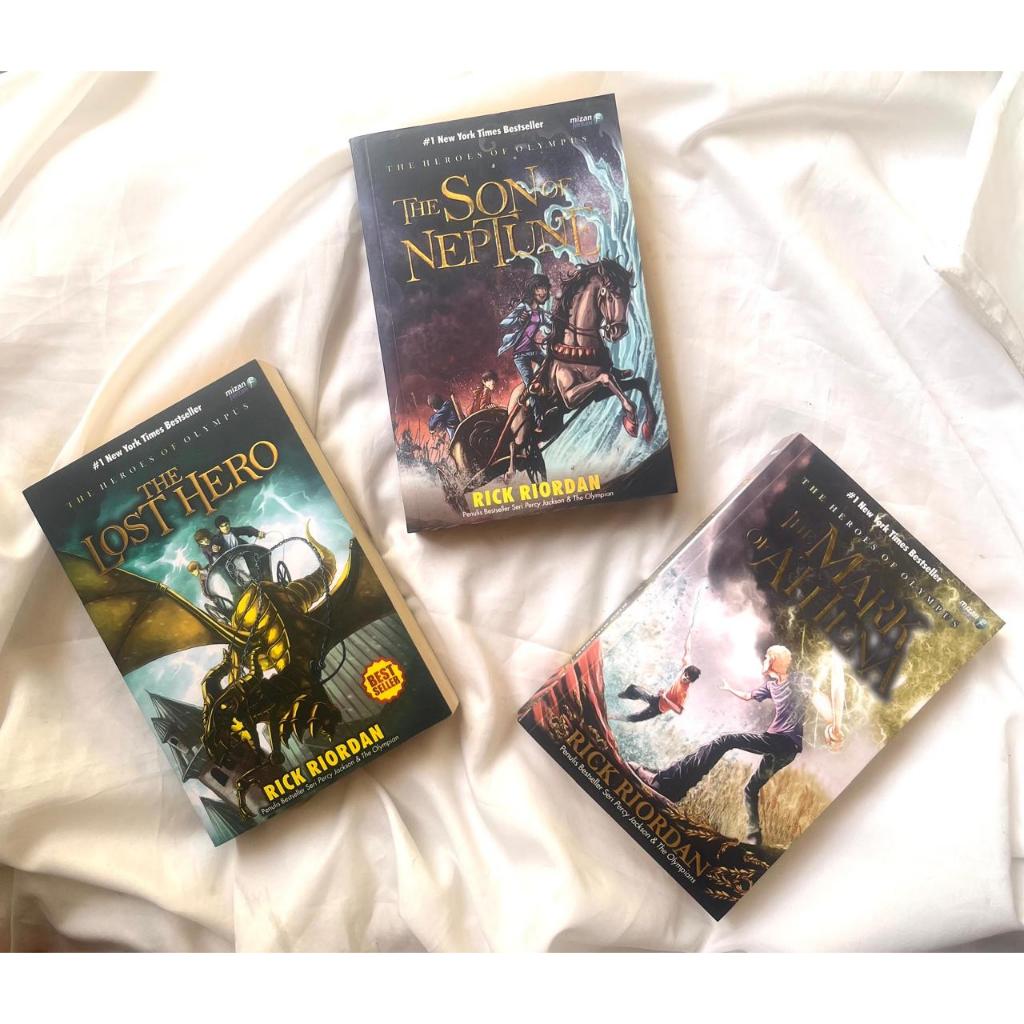 Novel The Heroes of Olympus by Rick Riordan Set of 3 Books (The Lost ...
