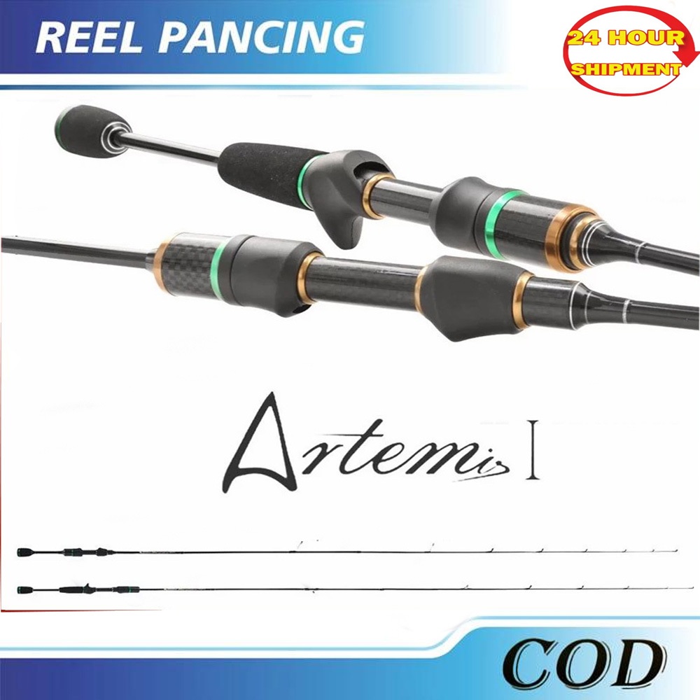 Artemis 1.8m/1.98m UL Solid Tip Rod Ultra Light Spinning/Casting Rod ...