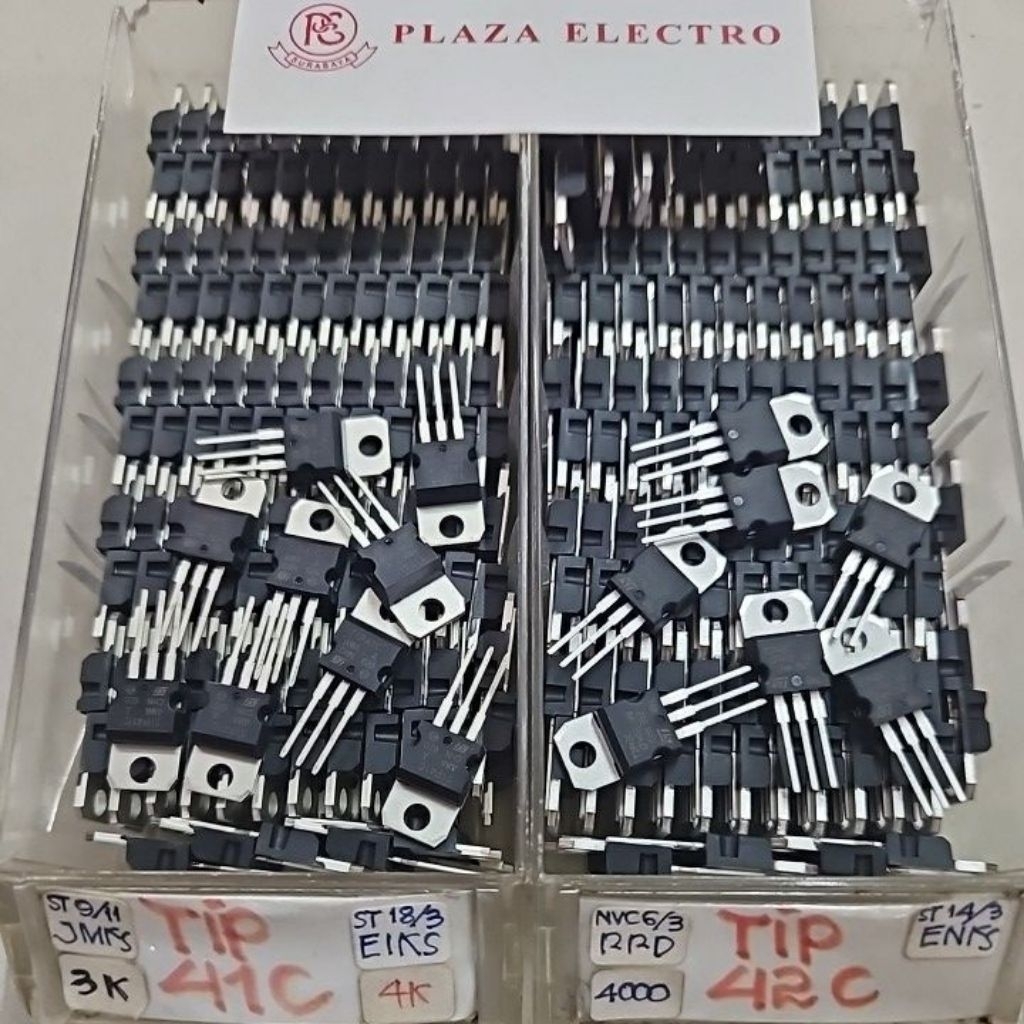 TR TRANSISTOR ST TIP 41C / 42C SUPER TIP41 / TIP42 ORIGINAL | Shopee ...