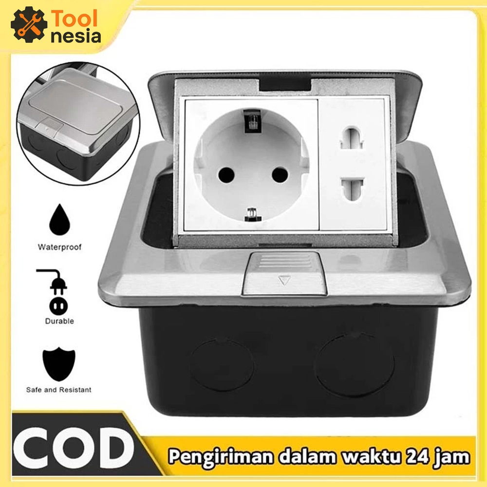 Soft Touch Pop Up System Floor Outlet type 1 Socket-2 Pin | Shopee ...