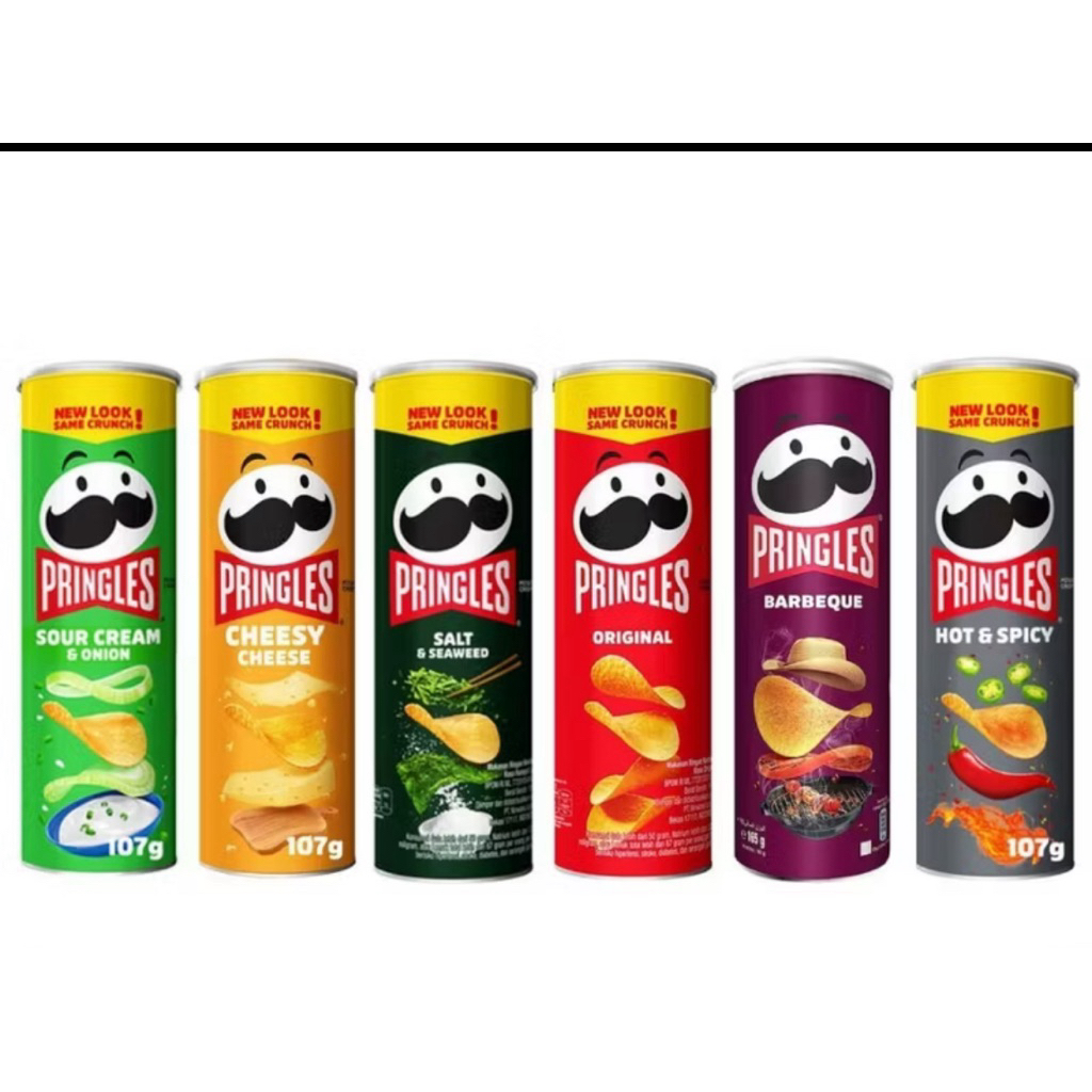 PRINGLES POTATO CHIPS / POTATOKeripik 102 grams ALL Variants | Shopee ...