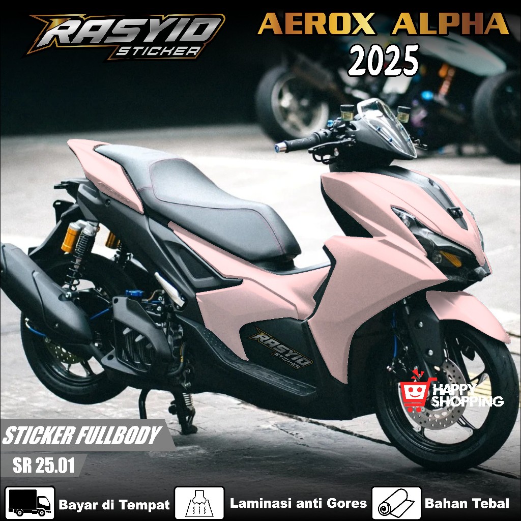 Yamaha Aerox Alpha Turbo Full Body Sticker 2025 Aerox Alpha Turbo Plain ...