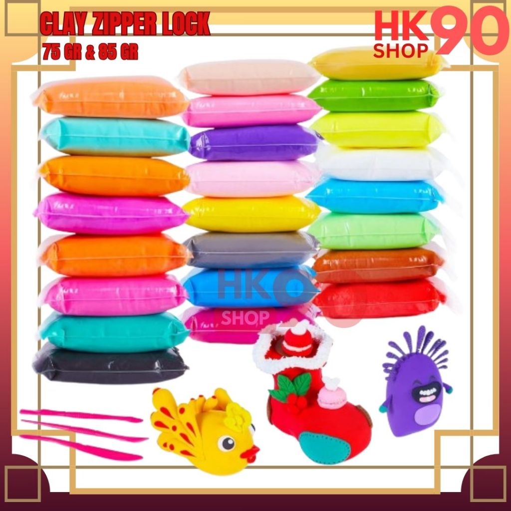 LILIN Clay Polymer Children's Wax Toy 12 Colors – Fun Doh Plasticine ...