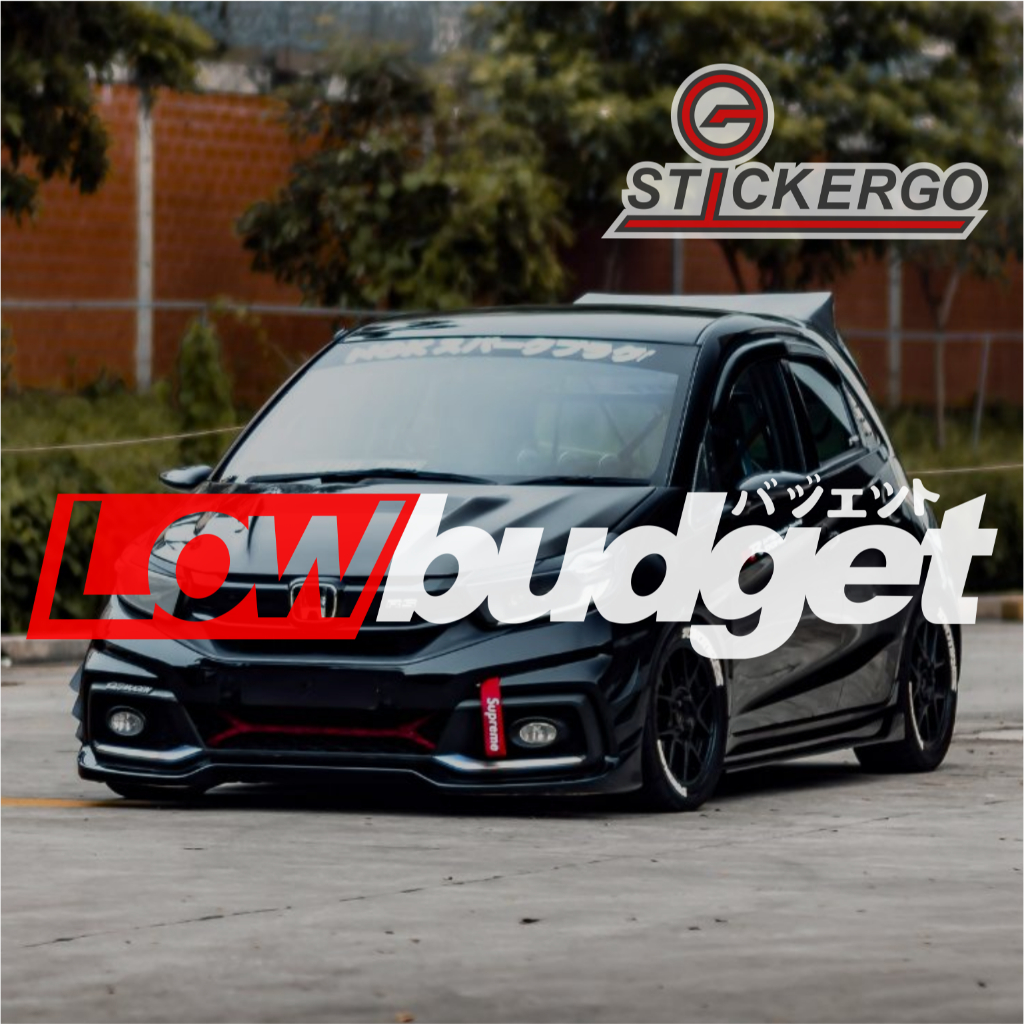 Cutting Sticker Low Budget Car Window Sticker Accessories | Shopee ...