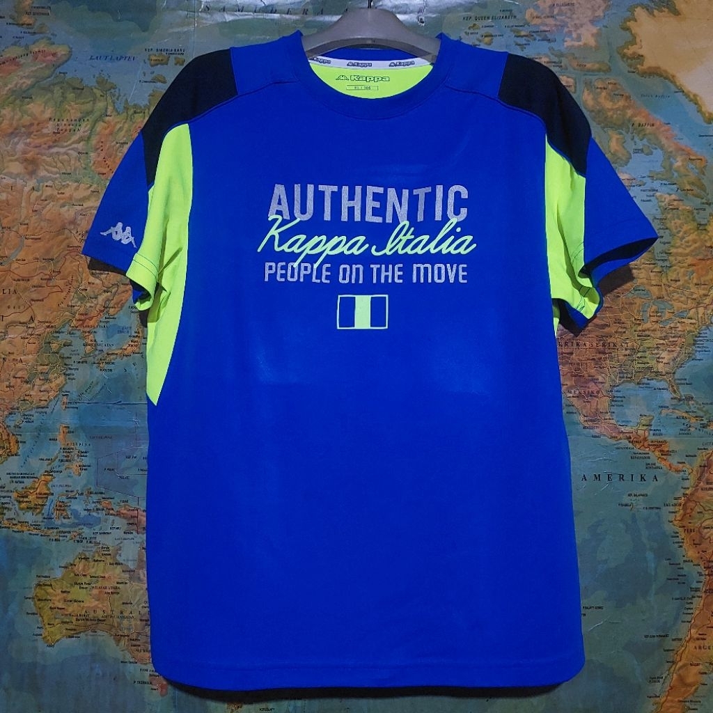 Jersey running KAPPA ITALIA People On The Move blue original | Shopee ...