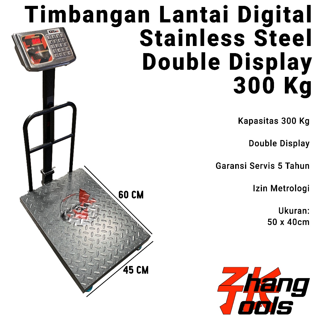 300 Kg Stainless Steel Dual Display Digital Bench Scale Floor Scale ...