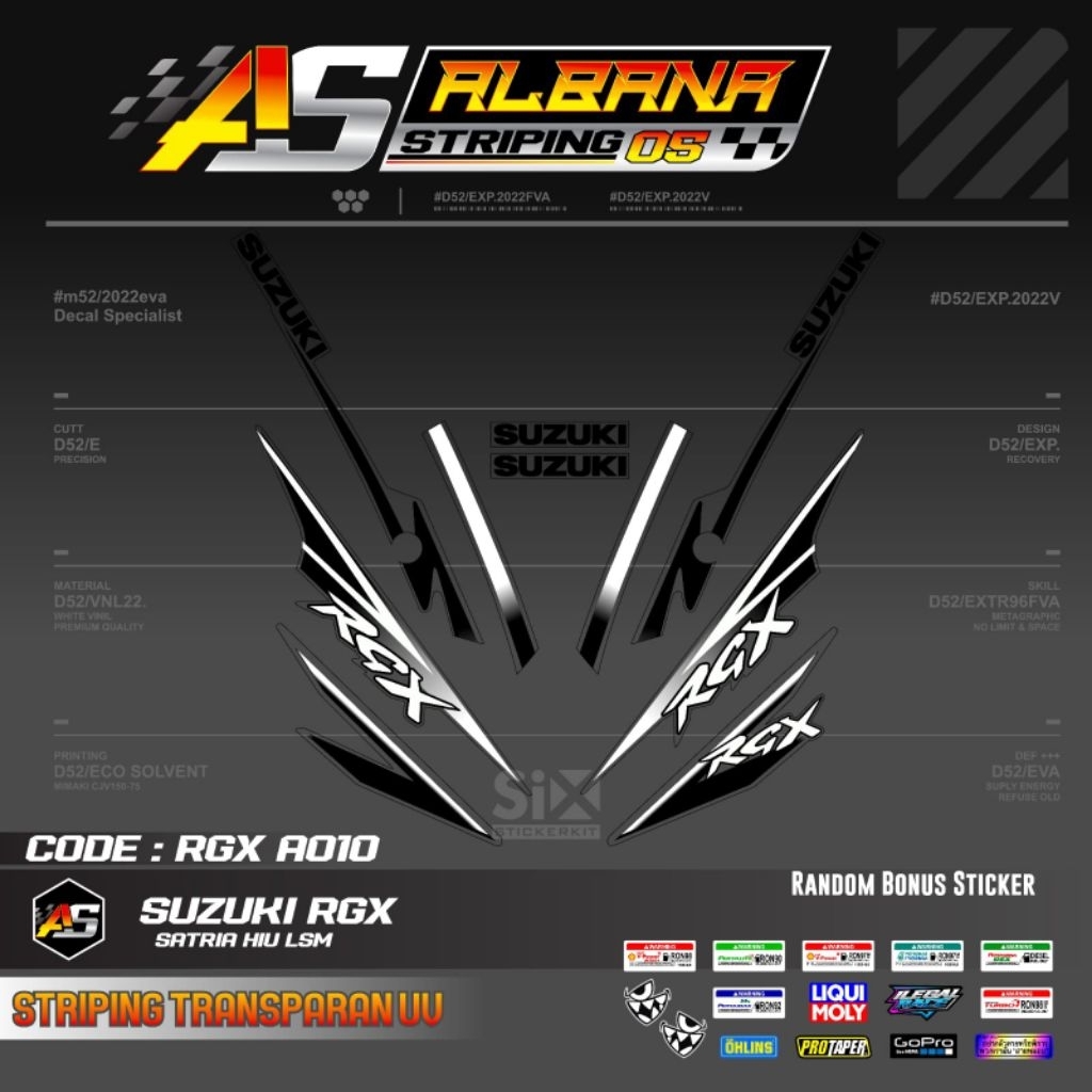 Transparent satria Shark Striping/transparent uv satri rgx malaysia ...