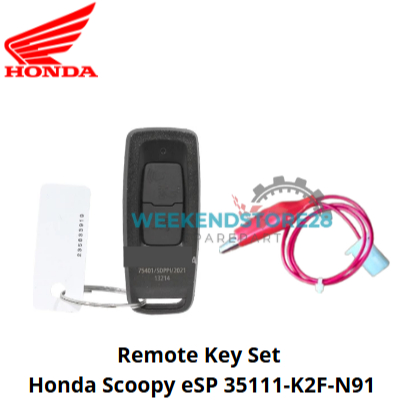 TOMBOL Honda Scoopy eSP Remote Key Set (CODE 75401) 735111-K2F-N91 ...