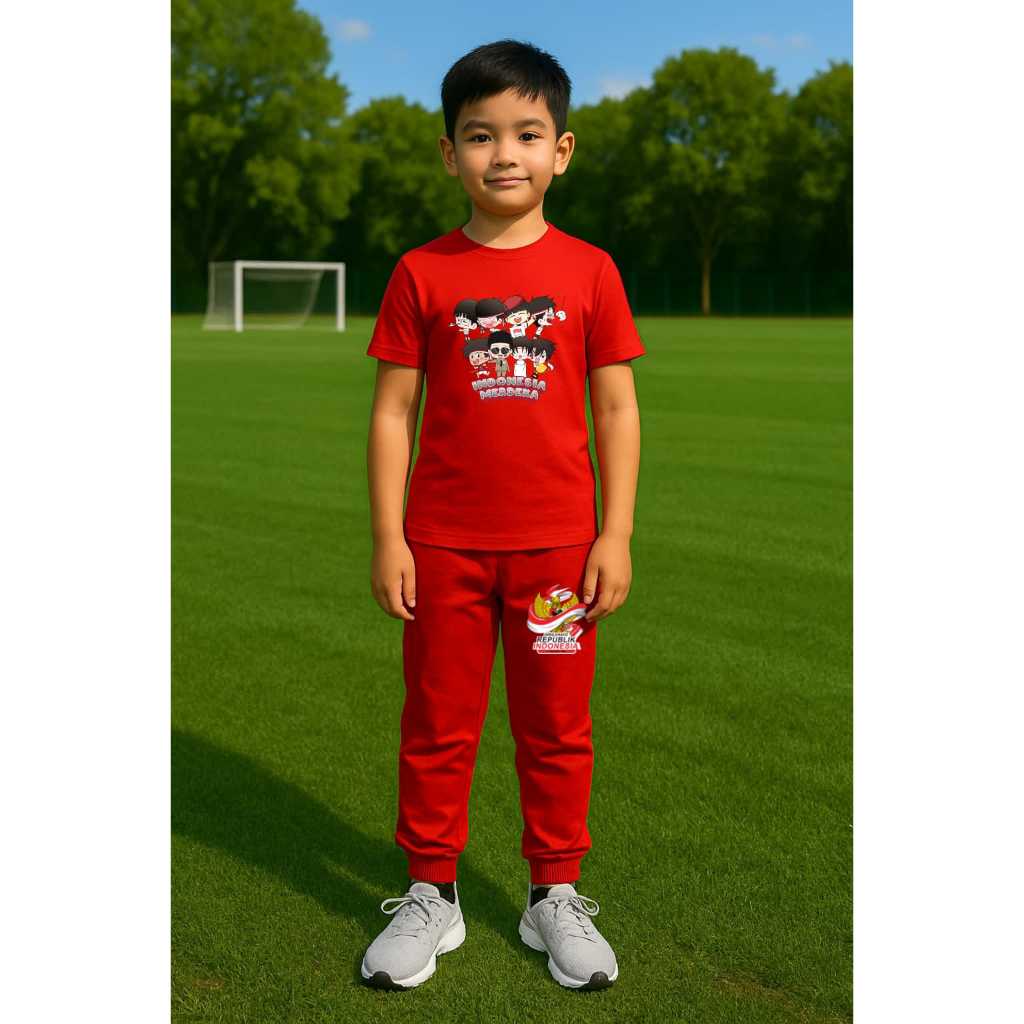MERAH Boys' Suits Little Geng T-shirts and Joggers 17 August Republic ...