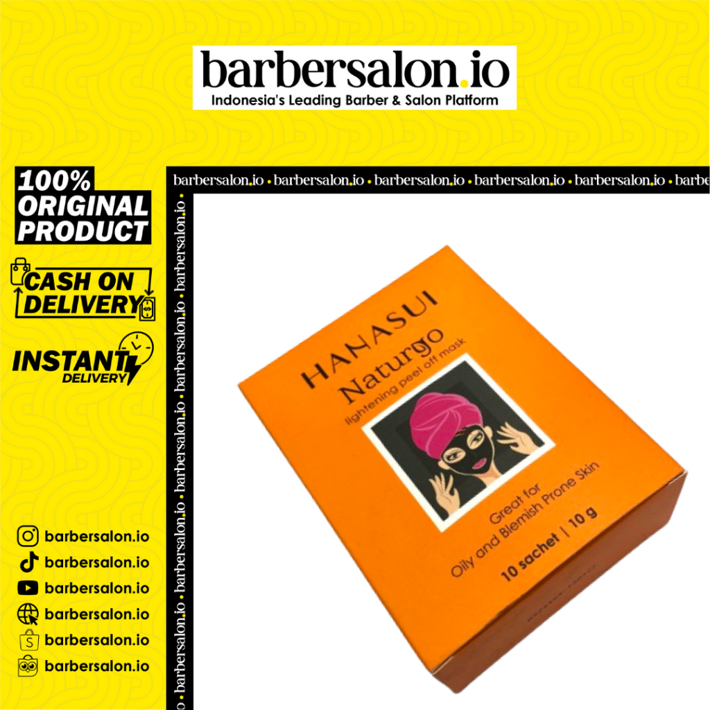 Hanasui Naturgo Lightening Peel Off Mask/Natgo Mask (1 Box contains 10 ...