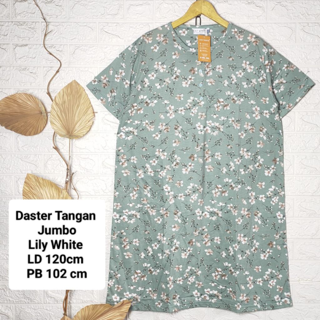Jumbo lilywhite short-sleeved negligee | Shopee Philippines