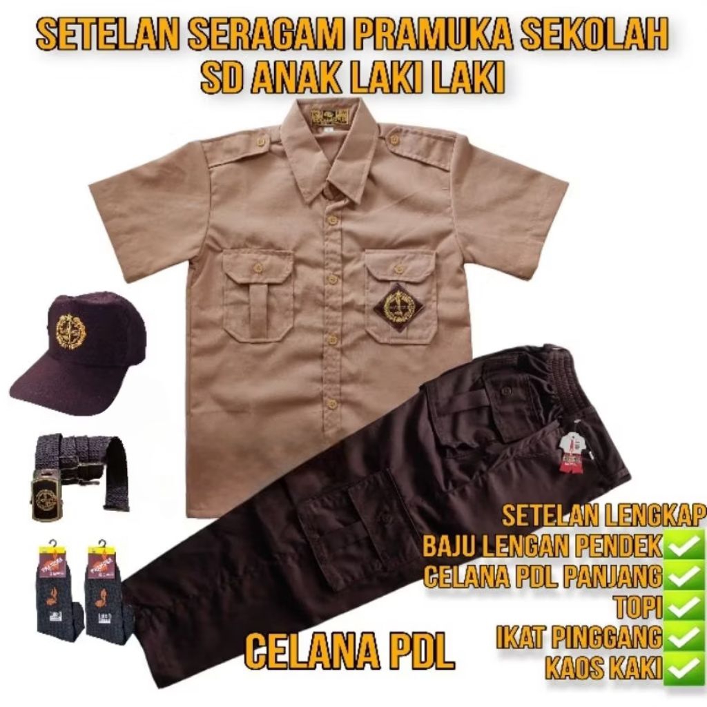 Complete Scout Uniform Package for Elementary School Children, Men and ...