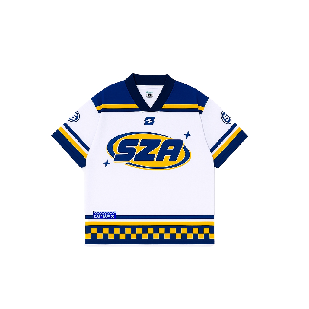 ORVEX sza sos jersey y2k retro boxy oversize top for men and women ...