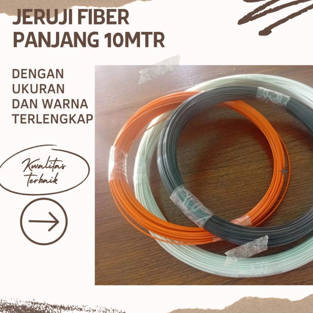10 meter fiber bars with the most complete sizes and colors | Shopee ...