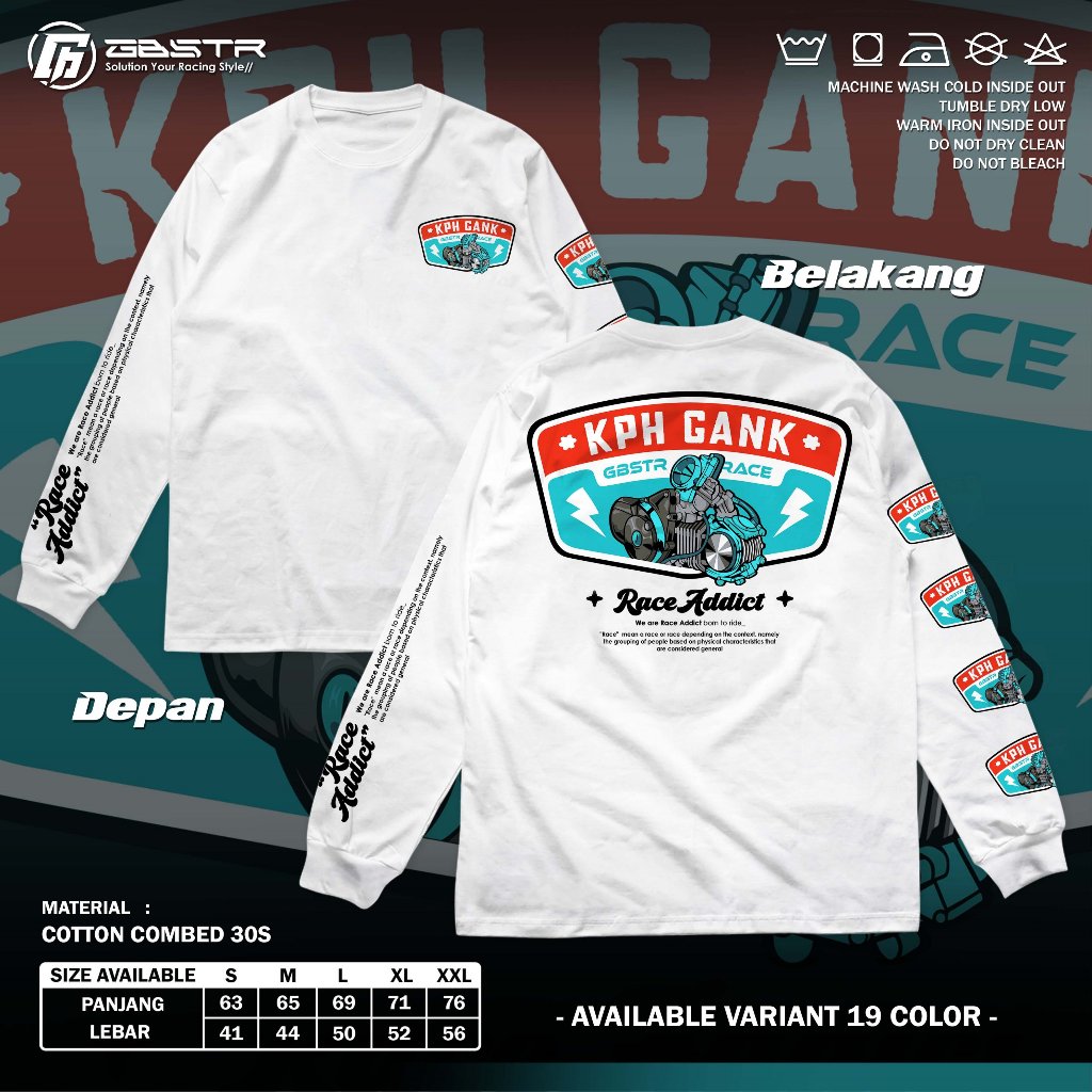 KPH GANK LONG SLEEVE T-SHIRT - Distro Racing Longsleeve Shirt for Supra ...