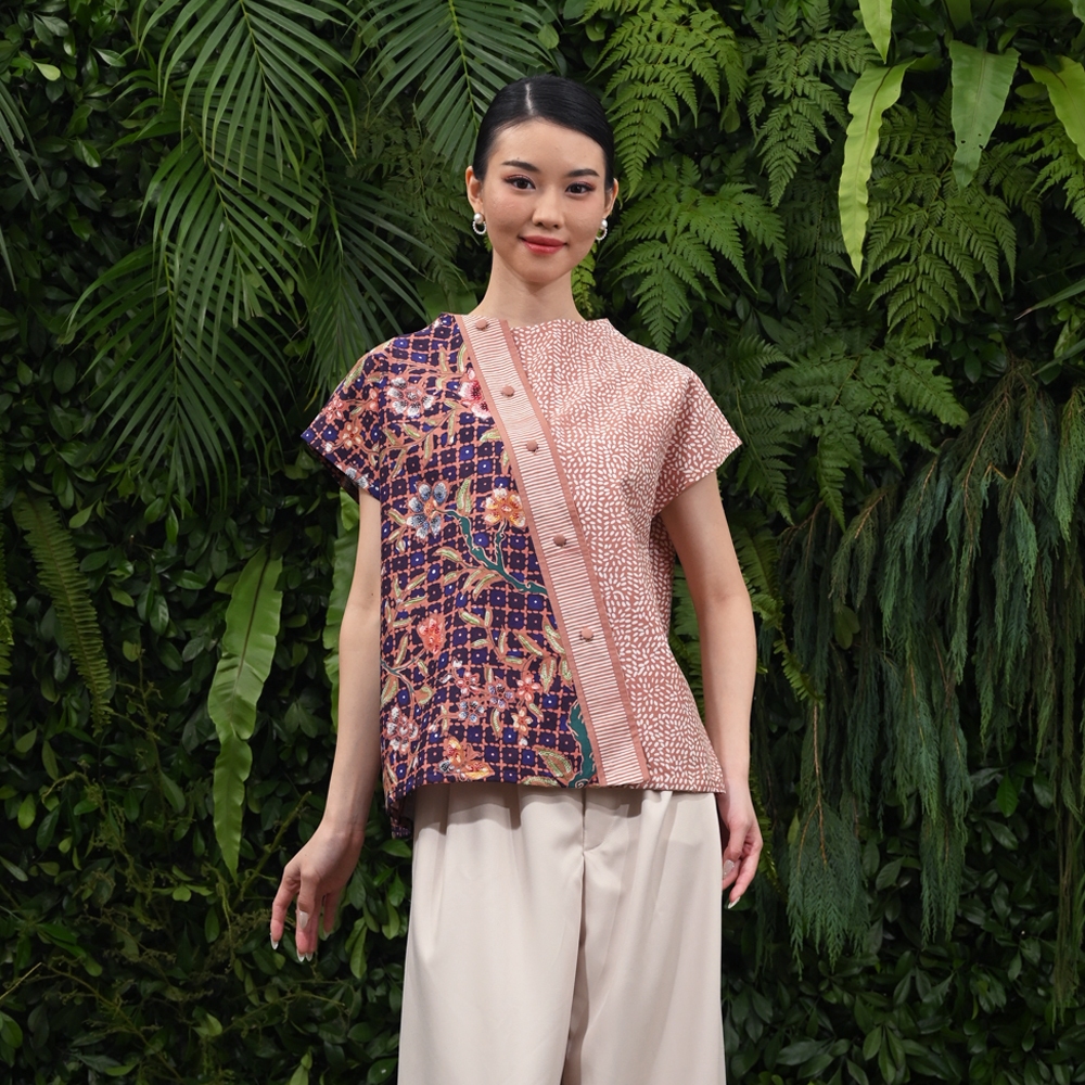 NONA RARA - Treva Encim Betawi T4299, modern women's batik blouse work ...