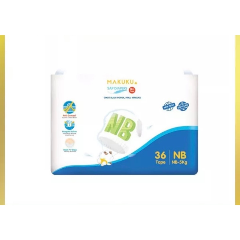 MAKUKU SAP Diapers Slim Care Pant NB 36 NB/S/M/L/XL/XXl Extra Dry Thin ...