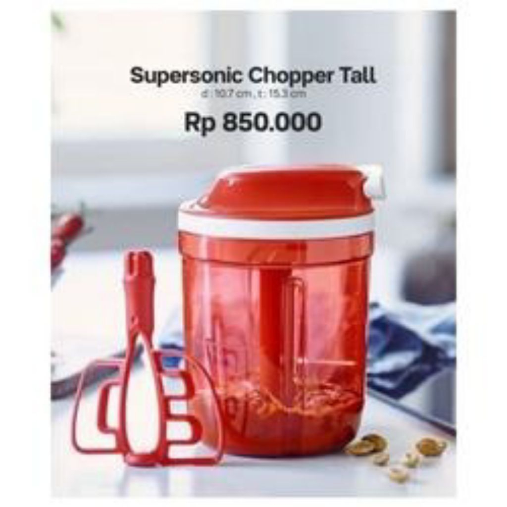 Tall Super Sonic Chopper Tupperware Original smooth Chopper/ | Shopee ...