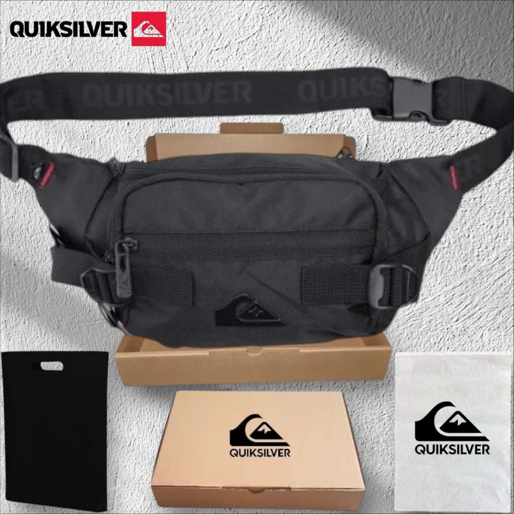 QUIKSILVER WAISTBAG QUIKSILVER SLING BAG QUIKSILVER IRON LOGO | Shopee ...