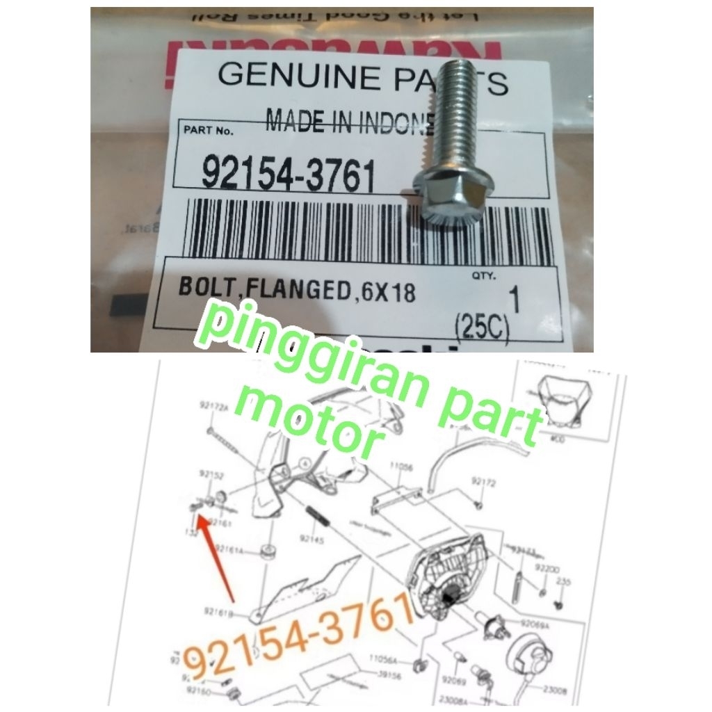 Original KLX BF and Dtracker 150 side headlight shell bolts | Shopee ...