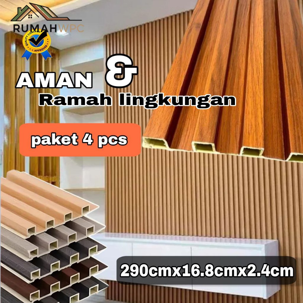 4 SHEETS Wood Panel WPC Panel Board WPC Wall Panel UK 2.9 Meters x 13.8 ...