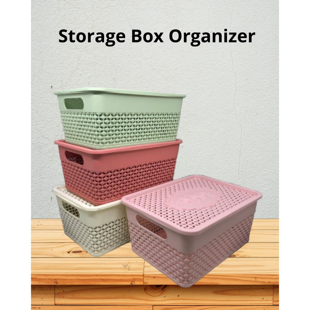 MR.DIY Premium Storage Box Organizer – Multipurpose Basket with Lid ...