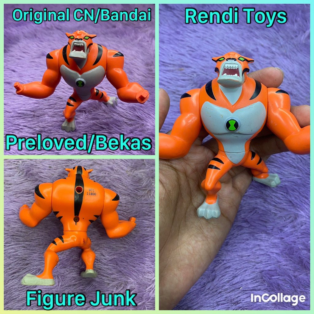 Ben 10 Ultimate Alien Rath Action Figure Bandai Orange Tiger Alien ...
