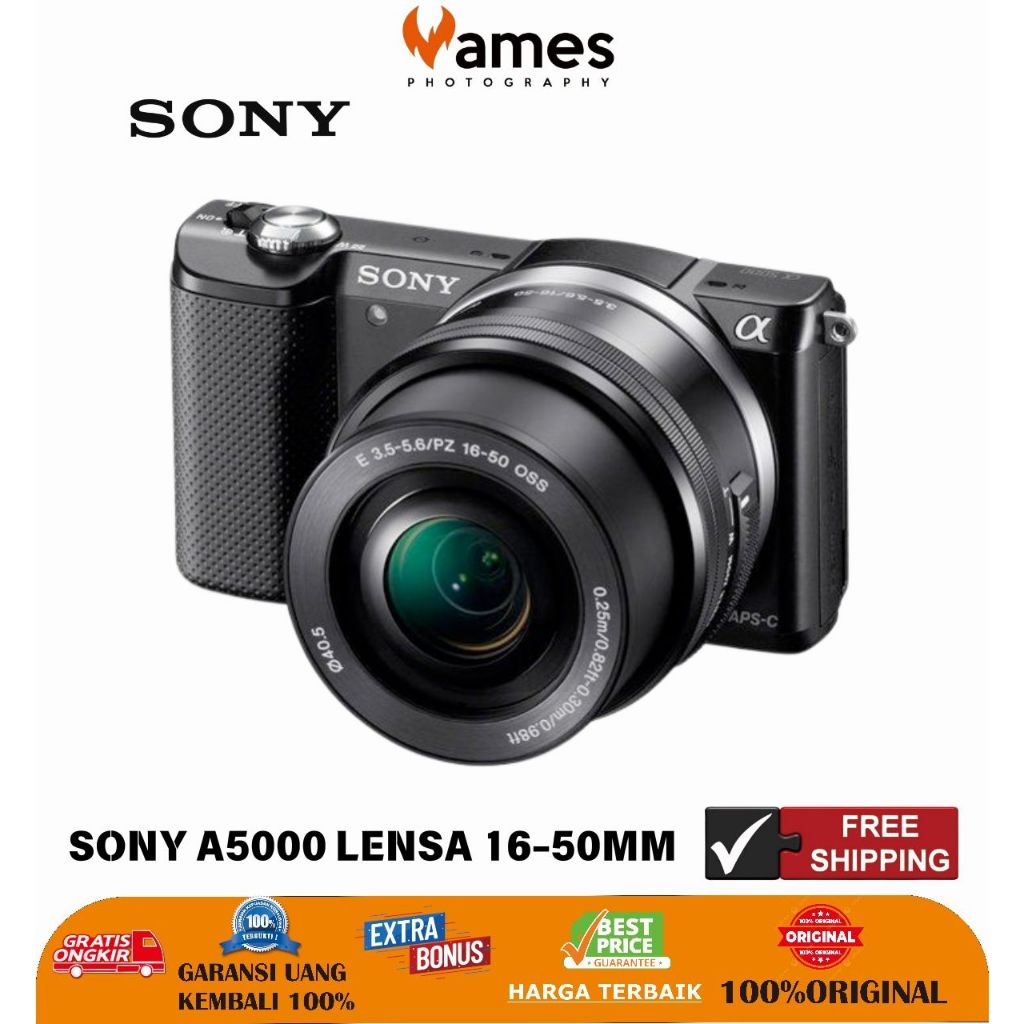 sony A5000 KIT LENS 16-50MM F/3.5 MIRRORLESS CAMERA - FULLSET BOX ...