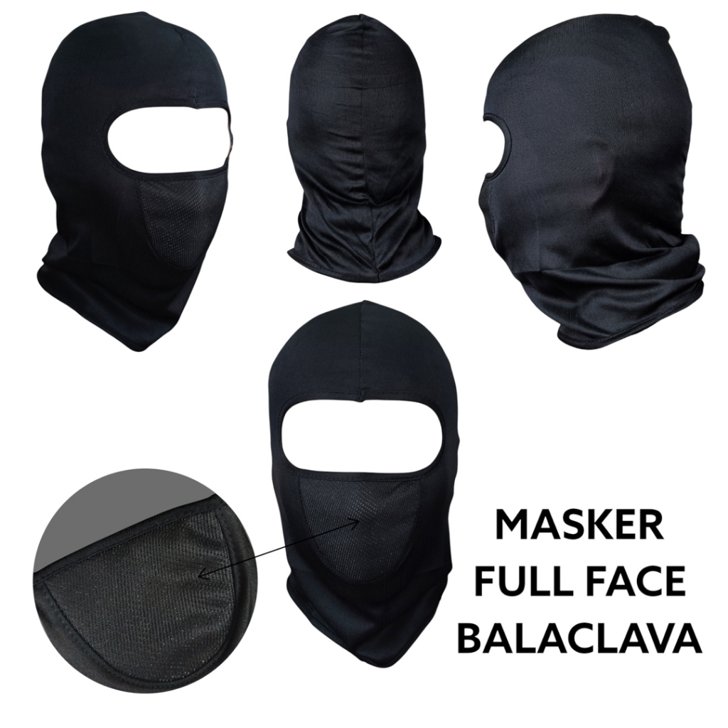 Ninja Full Face Balaclava Mask | Foam Filter Elastic Face Cover ...