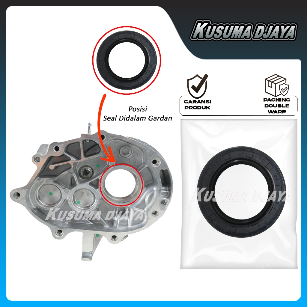 OIL SEAL 34X52X7 REAR WHEEL AXLE SEAL PCX ADV STYLO VARIO 125 - 150 ...