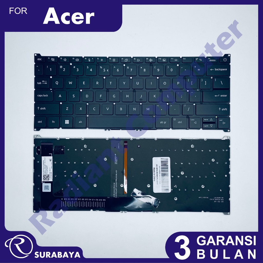 Acer Aspire A514-55 A514-55G A514-56 A514-56GM A514-56M Keyboard ...