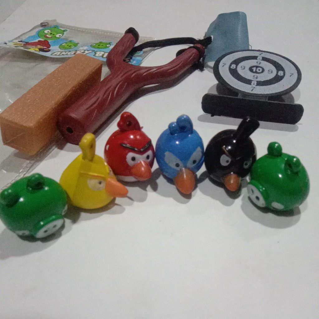 Slingshot angry bird mini on target figure | Shopee Philippines
