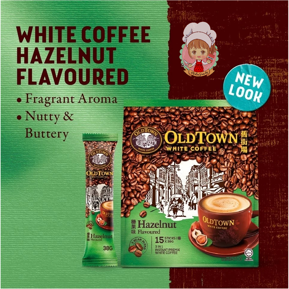 OLD TOWN Hazelnut Instant Premix 3in1 White Coffee 35g x 15 Pieces ...
