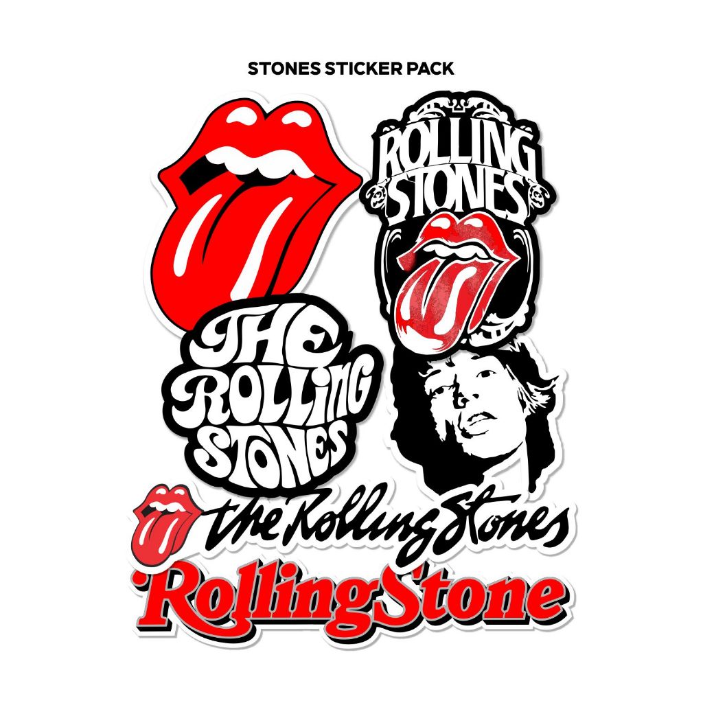 STICKER PACK STONES ROCK N ROLL BAND STICKER WATERPROOF GLOSSY ...