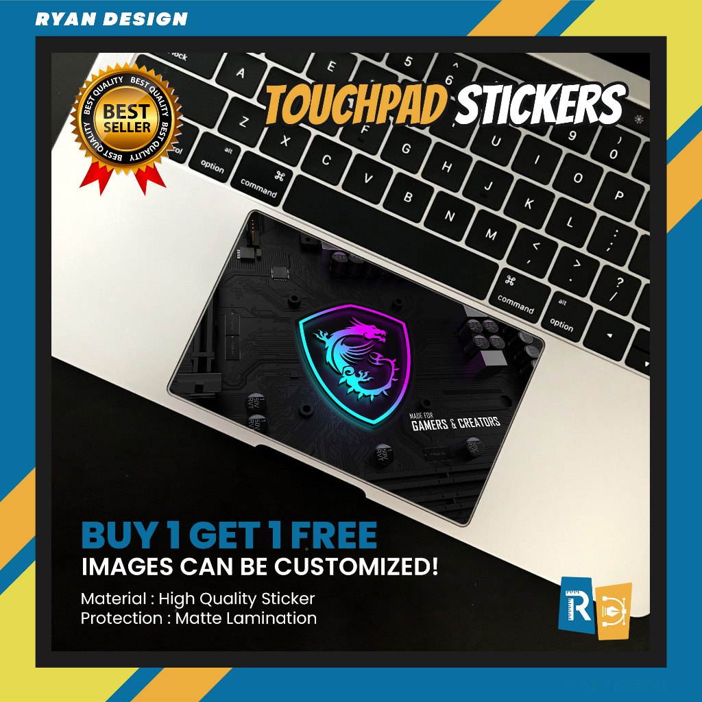 Premium Garskin TouchPad Laptop Skin MSI TrackPad Protector TouchPad ...
